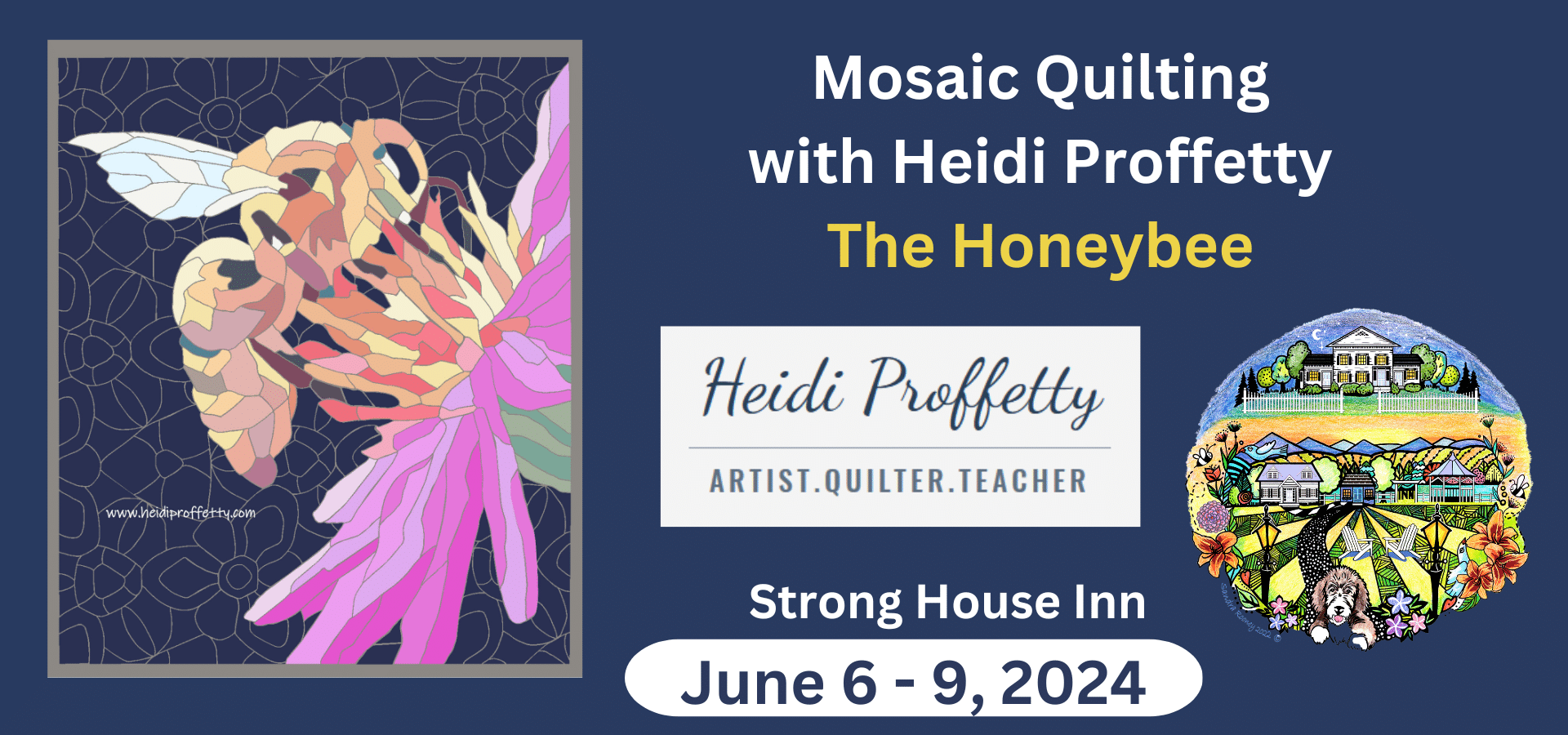 Quilting in Vermont: Mosaic Quilting with Heidi Proffetty